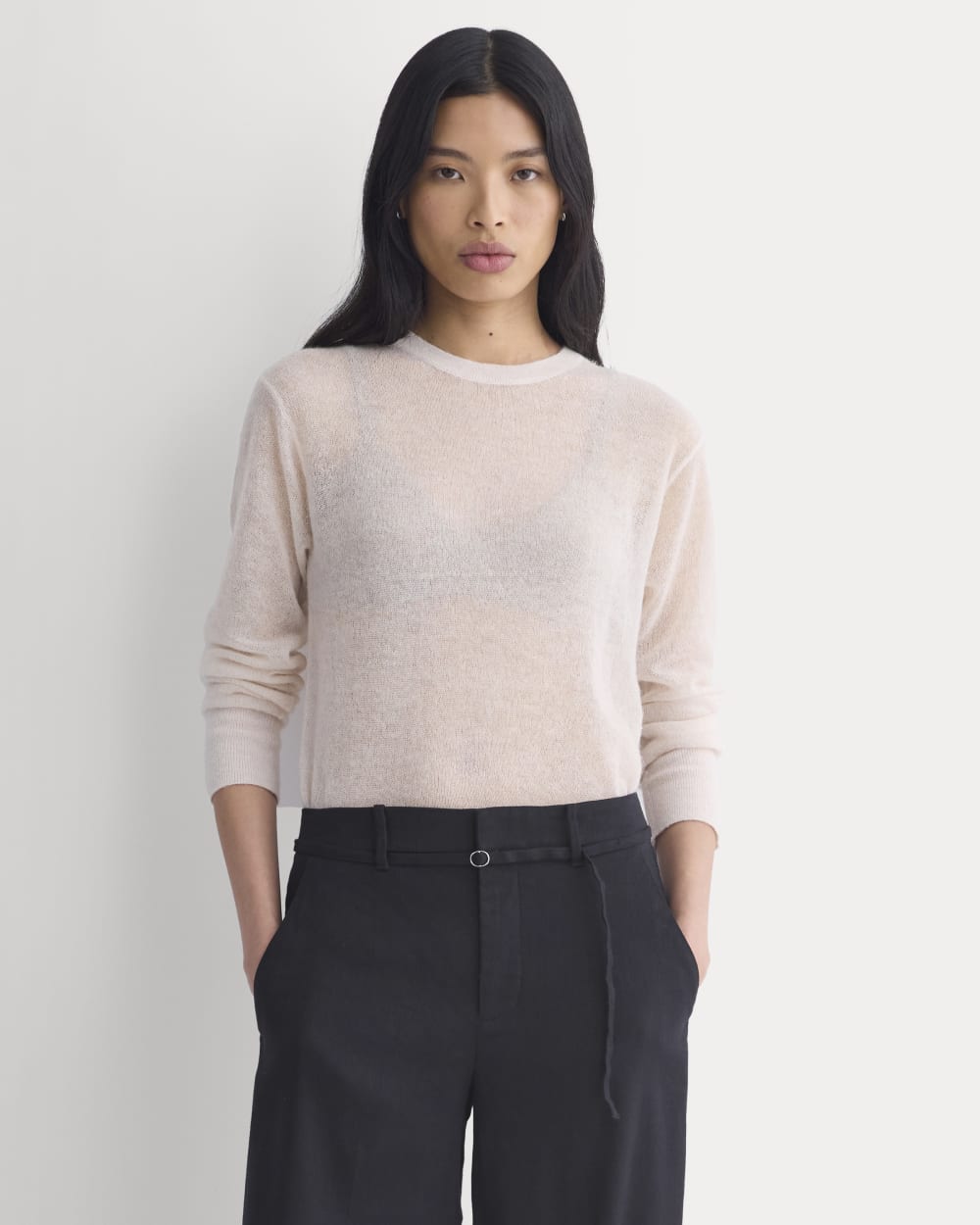 EVERLANE EVERLANE Air Alpaca Relaxed Crew Neck Sweater